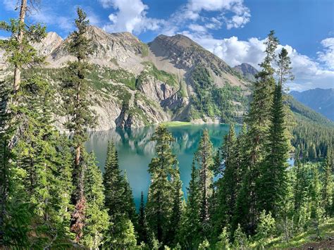 Snowmass Lake From Geneva Lake Trail Co Usa Rhiking