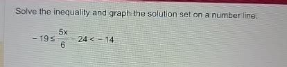 Solved Solve The Inequality And Graph The Solution Set On A Chegg