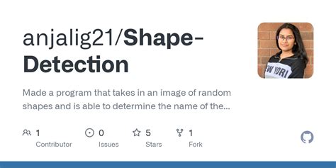 Github Anjalig Shape Detection Made A Program That Takes In An Image Of Random Shapes And