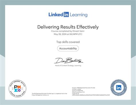dinesh saini on linkedin certificate of completion