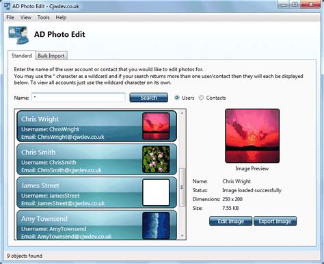FREE AD PHOTO EDIT Import Exchange Global Address List GAL Images Into Active Directory