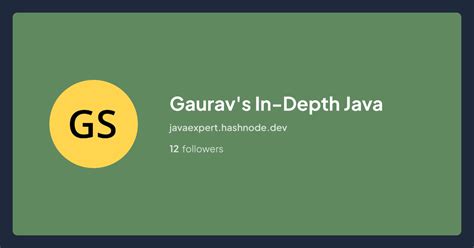 Gauravs In Depth Java