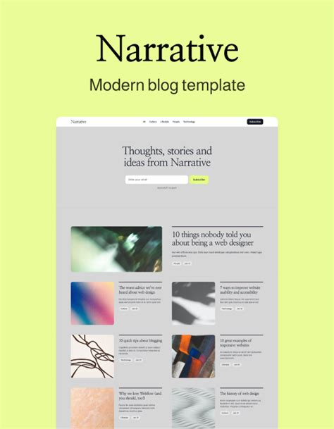Narrative - Blog HTML5 Responsive Website Template