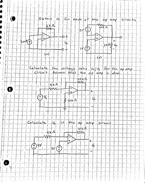 Solved 1 Obtain Vo For Each Of The Op Circuits Calculate Chegg Com
