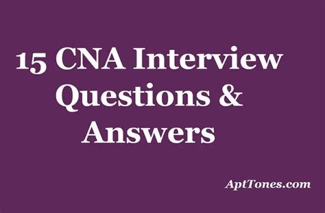 15 Cna Interview Questions And Answers Apt Tones
