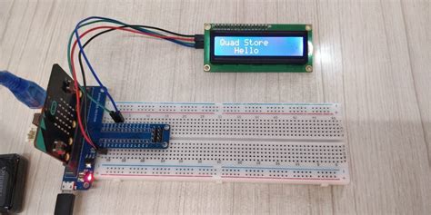microbit lesson 18 1602 i2c lcd display quad store