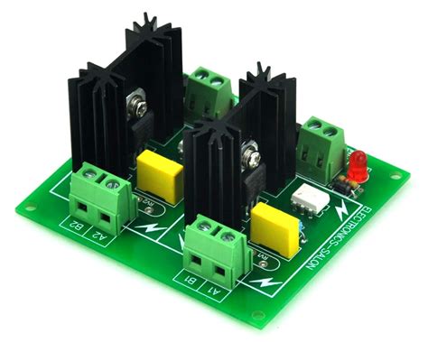 ELECTRONICS SALON Two Channel 6A SSR Module Board In 4 32VDC Out 100 240VAC Solid State Relay