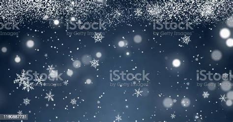 파란색 메리 크리스마스 배경에 눈송이와 보케 조명 3d 렌더링 12월에 대한 스톡 사진 및 기타 이미지 12월 겨울