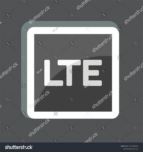 Sticker Lte Suitable Mobile Apps Symbol Stock Vector Royalty Free 2171849201 Shutterstock