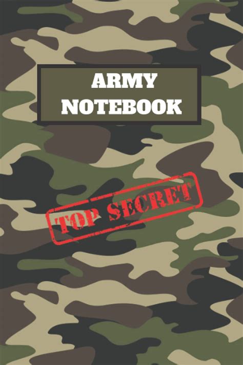Army Camouflage Notebook Army Ts For Soldiers And Army Lovers Men