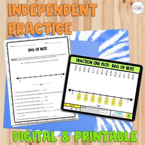 Fraction Line Plot Resource Bundle Digital And Printable Digital