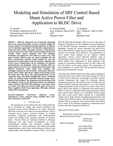 pdf modeling and simulation of srf control based shunt active power