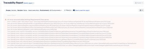 Xray 8624 Traceability Report Throws Error When User Does Not Have