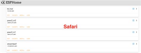 Esphome Not Working With Safari Esphome Home Assistant Community