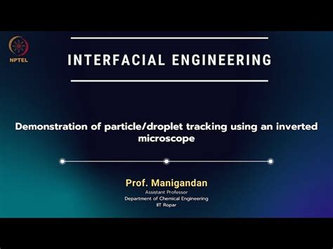 Free Video Demonstration Of Particledroplet Tracking Using An