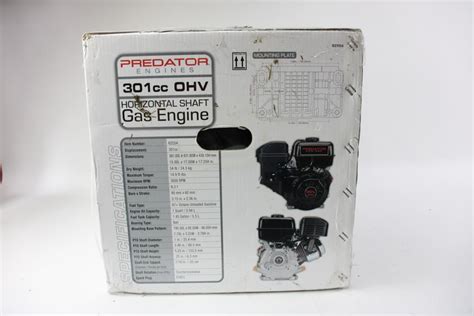 Predator Engines Horizontal Shaft Gas Engine Property Room