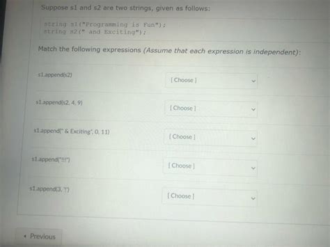 Solved Suppose S1 And 52 Are Two Strings Given As Follows