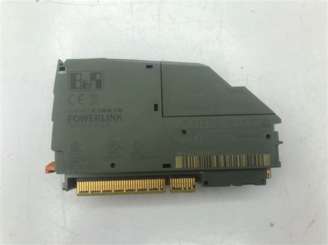 B&R BUS CONTROLLER MODULE X20BC8083 POWER LINK MODULE REV IO DAMAGED ...