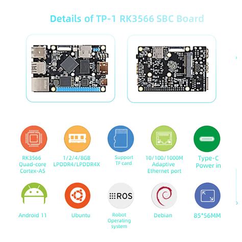 china rk3566 sbc single board computer compatible with raspberry pi