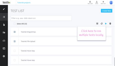 Run Multiple Tests Locally