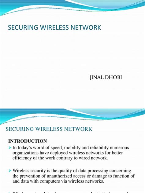 Securing Wireless Network1 Pdf Business