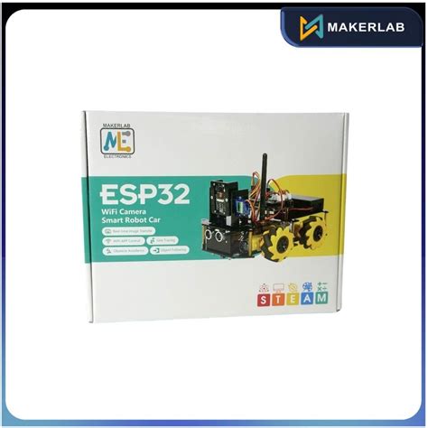 makerlab esp32 cam mecanum smart car wireless control educational kit