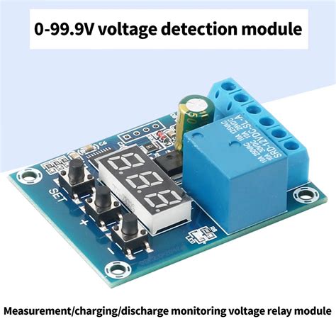 Dc Current Detection Module Relay Digital Display 0 99 9v Overcurrent Alarm Switch 9v 12v 24v 
