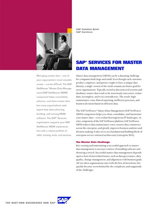 Solution Data Management Class Lectures125437700 Sap Services For Master Data Management