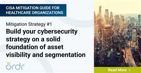 Improving Healthcare Security Guided By Cisa Part 1 Ordr