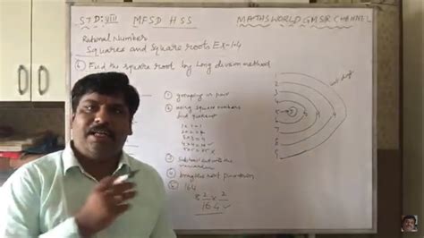 Class 8 Chapter 1 Ex 1 4 5 6 Square And Square Root Prime Factorisation Long Division