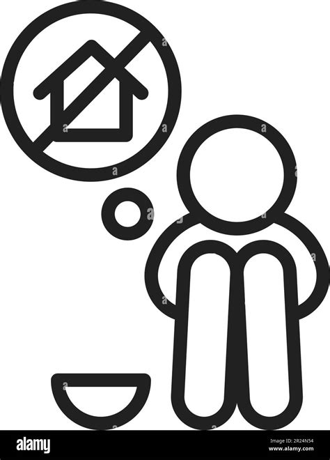 homeless icon vector image suitable for mobile application web application and print media