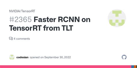 Faster Rcnn On Tensorrt From Tlt · Issue 2365 · Nvidiatensorrt · Github