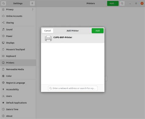 how to set up cups print server on ubuntu 22 04