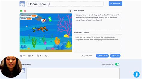 Scratch Coding Project Tutorial Ocean Cleanup Game Demo Pt 13