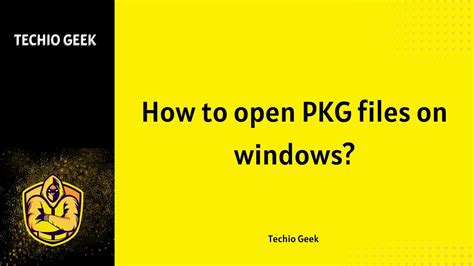 How To Open Pkg Files On Windows Youtube