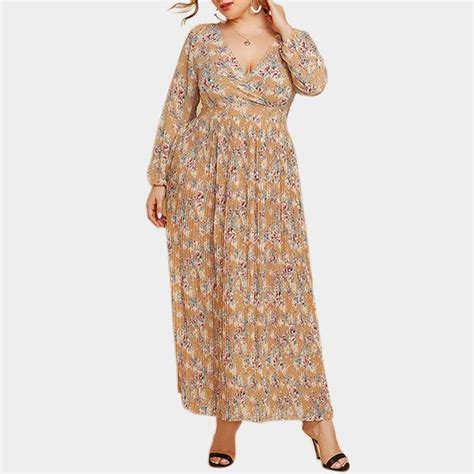 Plus Size Floral Cocktail Dresses Chic Lover