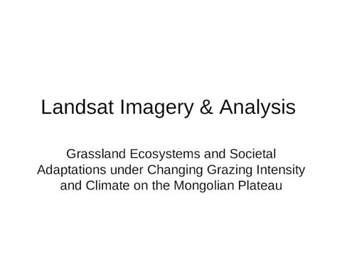 ppt landsat imagery and analysis dokumen tips