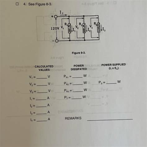 Solved 4 See Figure 8 3 Figure 8 3 Calculated Values