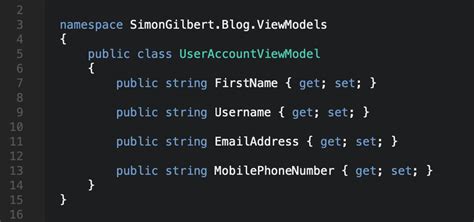 binding fluent validation to an html view c asp mvc core simon