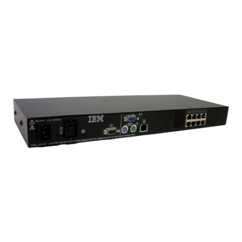 Ibm 17353lx 1x8 Console Switch Installation And User Manual Pdf