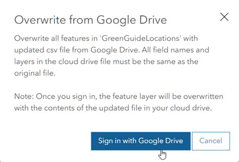 Add Google Drive Files To Your ArcGIS Online Maps And Content