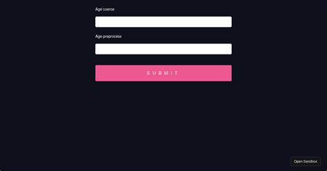 React Hook Form Zod Preprocess Forked Codesandbox