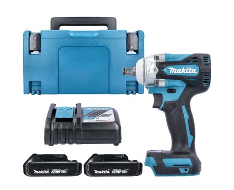 Makita DTW300 18V LXT Cordless 1/2" Brushless Impact Wrench With 2 x 2 ...