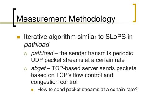 Ppt Available Bandwidth Measurement As Simple As Running Wget Powerpoint Presentation Id1075770