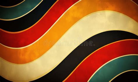 colorful wavy patterns retro design vibrant colors smooth curves