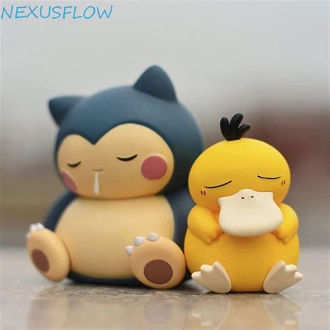 Nexusflow Snorlax Action Figure ของเล่นการ์ตูน Action Figure อะนิเมะตัวเลข Pvc รวบรวม Psyduck