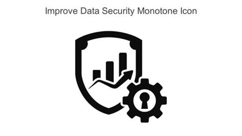 Improve Data Security Monotone Icon In Powerpoint Pptx Png And Editable Eps Format Ppt Template