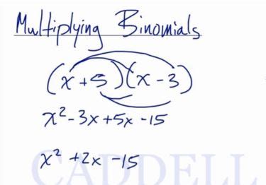 Learn How To Multiply Binomials And Use FOIL Caddell Prep Online