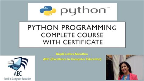 Python Tutorial With Training And Certificate YouTube