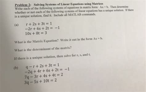 solved matlab question all parts and matlab commands are